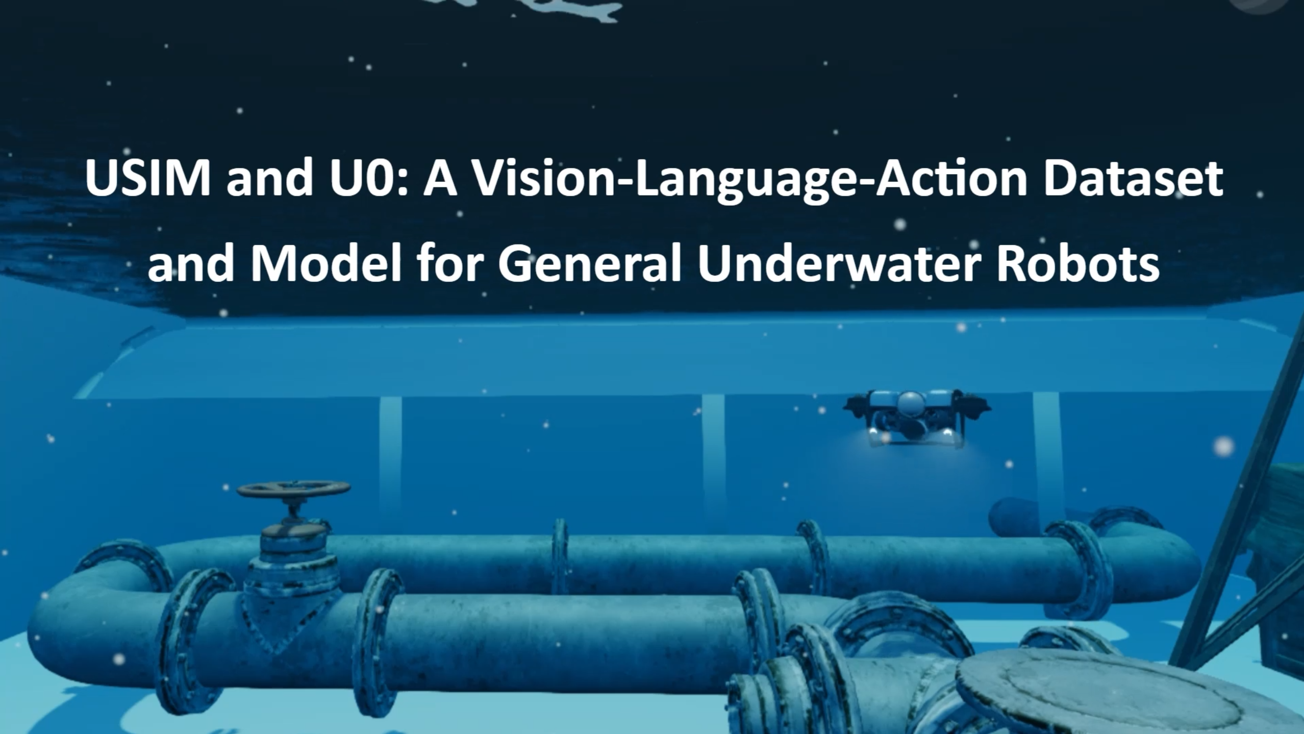 USIM and U0: A Vision-Language-Action Dataset and Model for General Underwater Robots